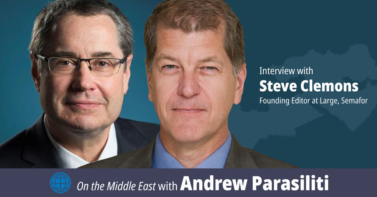 ‘We can’t walk away from Saudi Arabia,’ says Steve Clemons - AL-Monitor ...