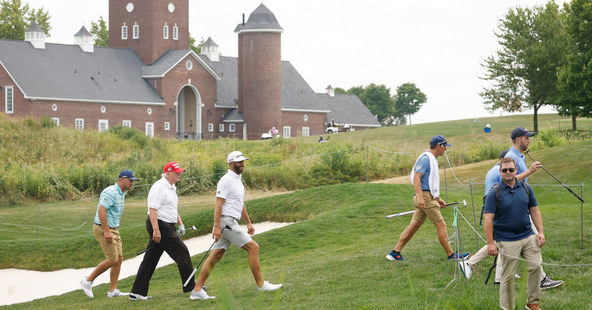 9/11 victims protest Saudi-funded LIV Golf event at Trump course - AL ...