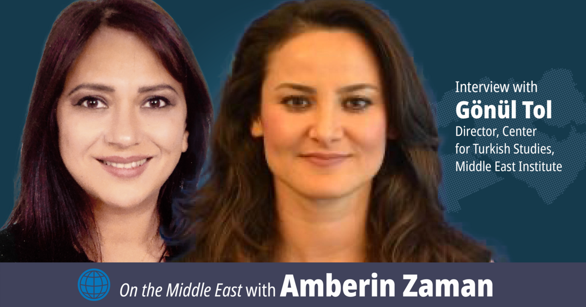 Middle East Institute Turkey director Gonul Tol says one man rule ...