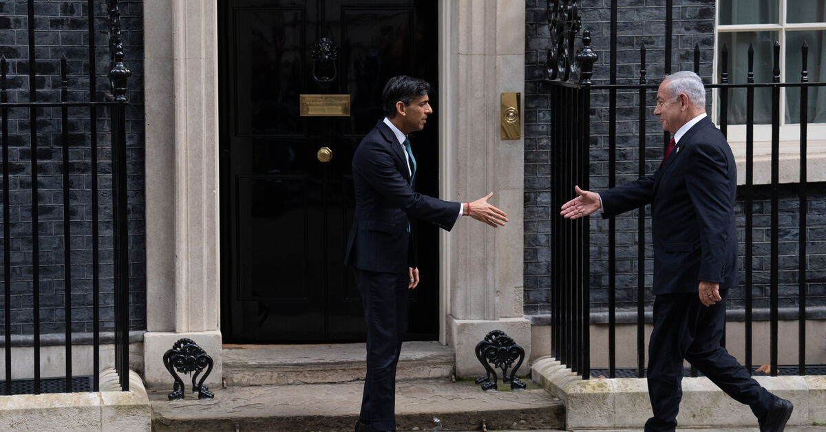 UK's Sunak cancels appearance with Netanyahu as Israelis rally in ...