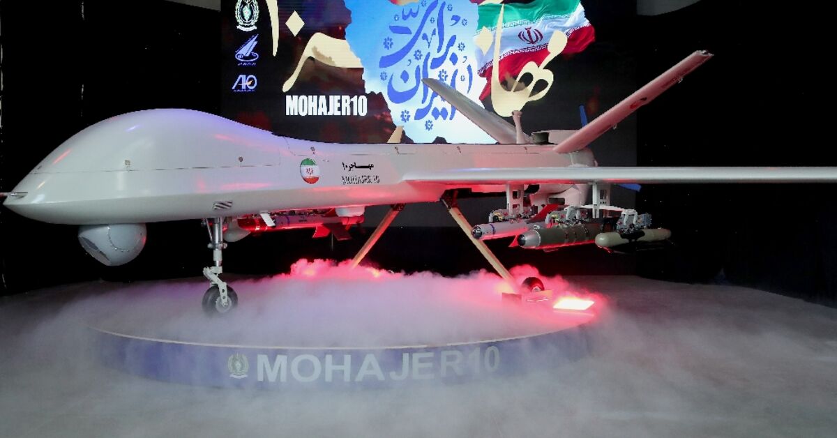 Iran unveils its latest attack drone - AL-Monitor: The Middle Eastʼs ...