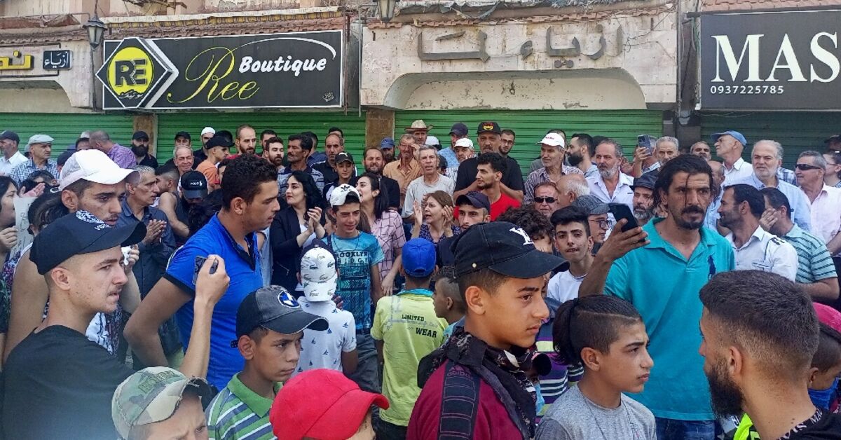 New protest in regime-held south Syria over living conditions - AL ...