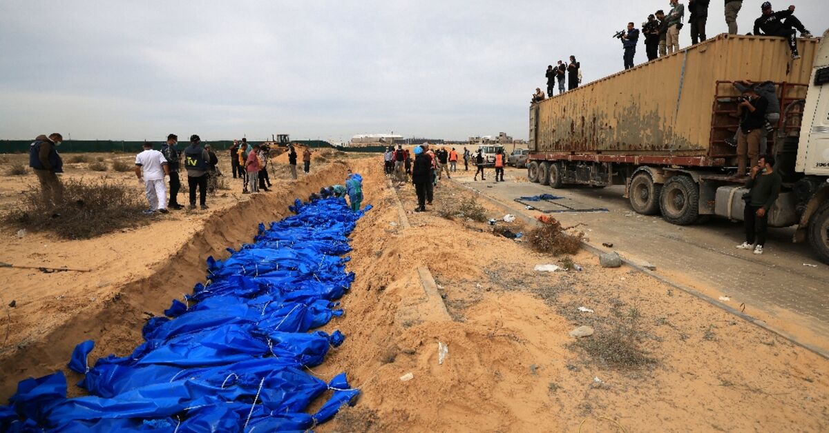 In Gaza, dozens of unidentified bodies buried in 'mass grave' - AL ...