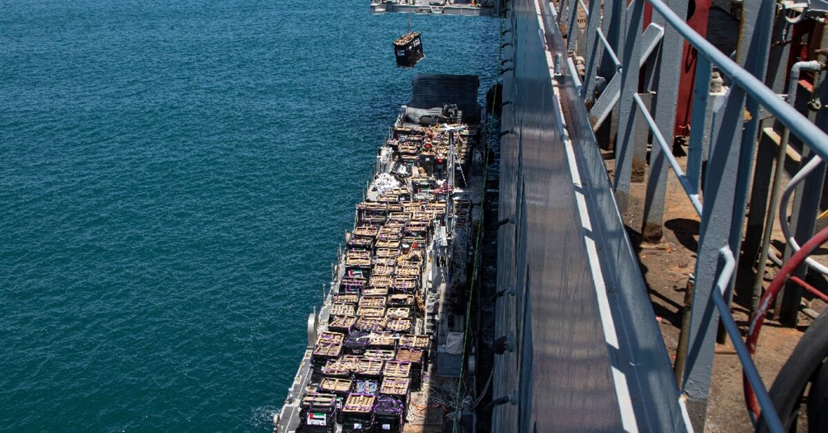 US military says first aid delivered to Gaza via temporary pier - AL ...