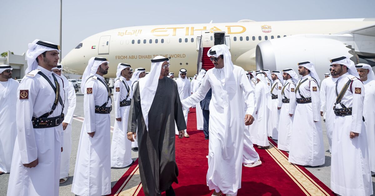 UAE president visits Qatar, bans Israel from Dubai Airshow after Doha strikes - AL-Monitor: The ...