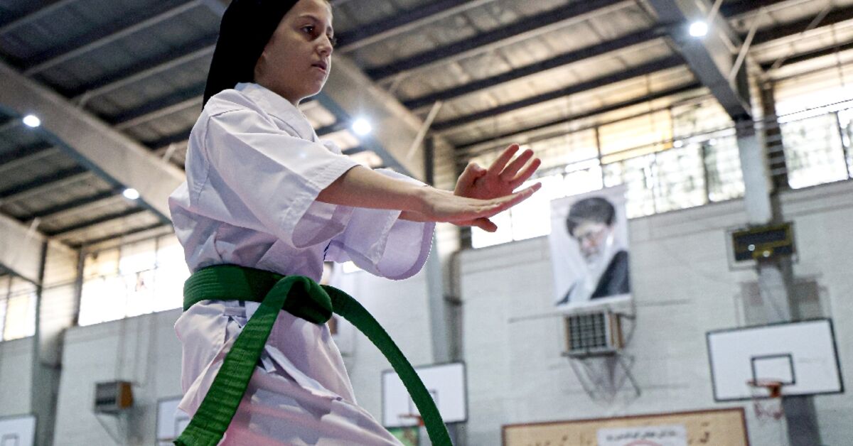 Iran girls kick down social barriers with karate - AL-MONITOR: The ...