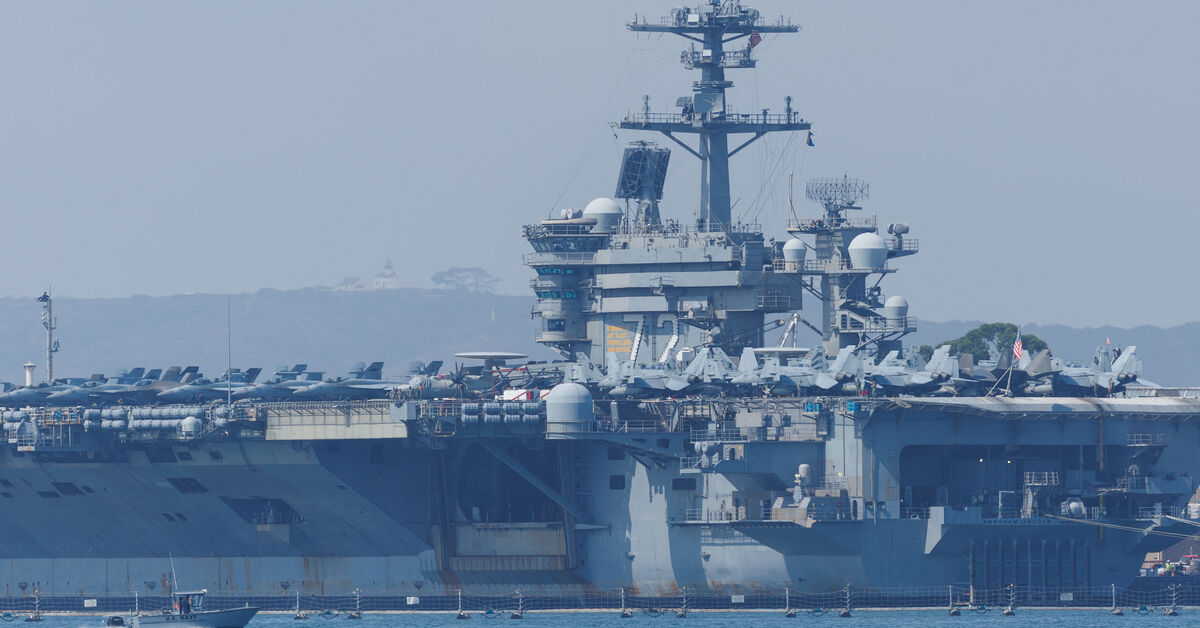 US aircraft carrier enters Middle East region, officials say - AL ...