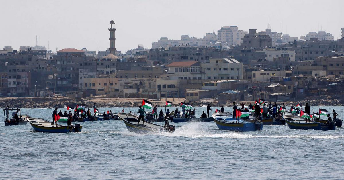 Defying blockade, Palestinians set sail from Gaza - AL-MONITOR: The ...