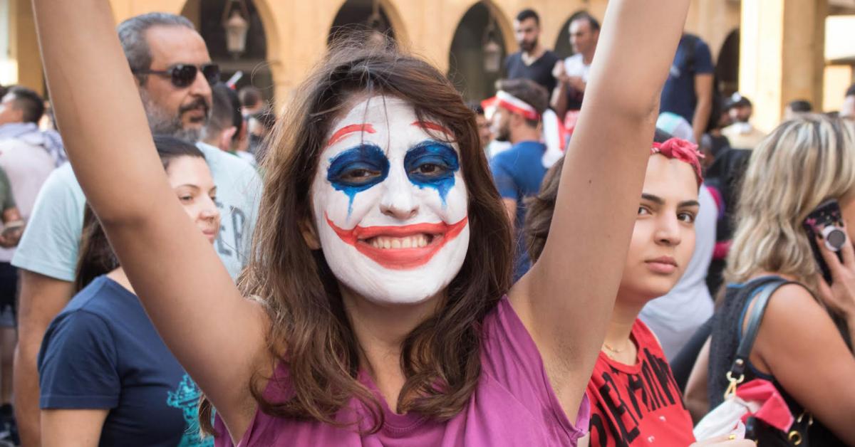 Joker jumps from screen to streets of global revolutions - AL-Monitor ...